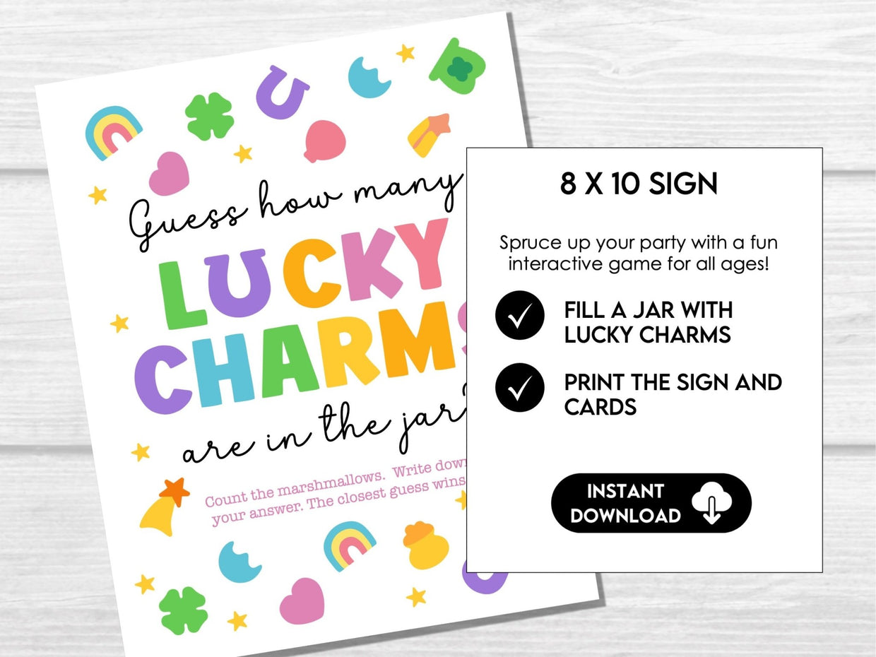 St. Patrick's Day Party Game - Guess the Lucky Charms! – Before The Party