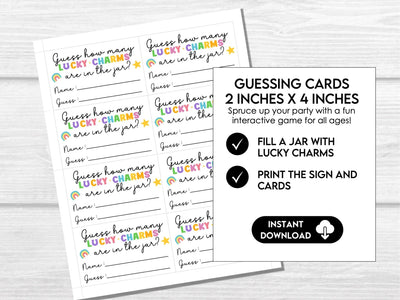 St. Patrick's Day Party Game - Guess the Lucky Charms! – Before The Party