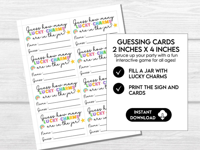 St. Patrick's Day Party Game - Guess the Lucky Charms! – Before The Party
