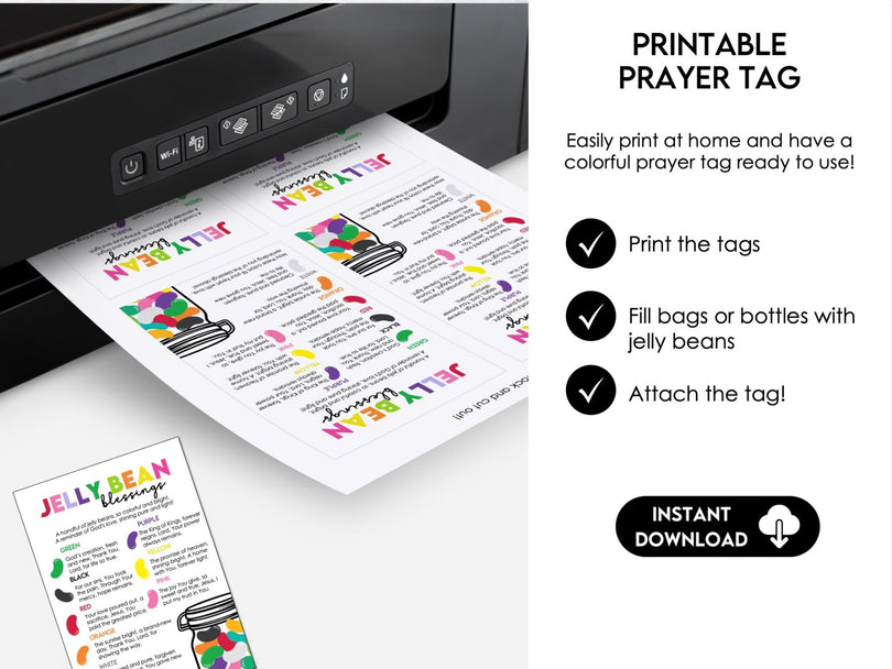 Jelly Bean Prayer Tag for Church, School, Youth Groups – Before The Party