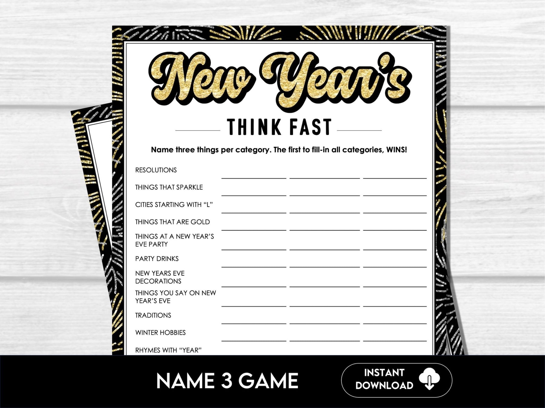 New Year's Eve Games – Before The Party
