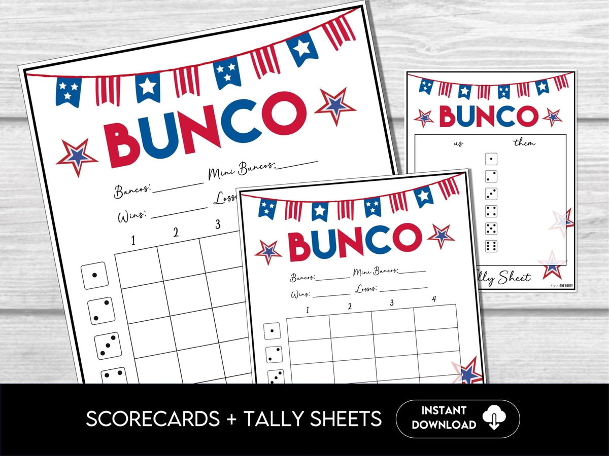 Printable Bunco Score Sheets For Your Next Party – Before The Party