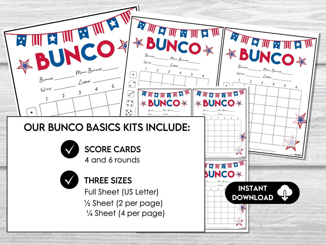 Summer Bunco Party Printables – Before The Party