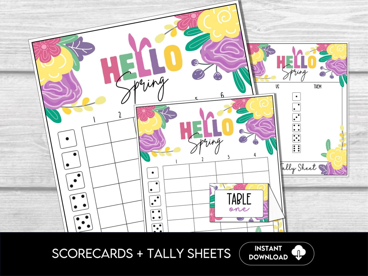 Printable Bunco Score Sheets For Your Next Party – Before The Party