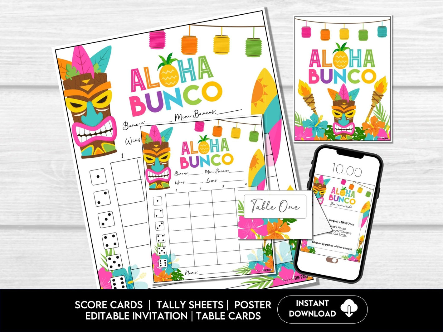Printable Bunco Score Sheets & Party Games for Any Occasion – Before ...