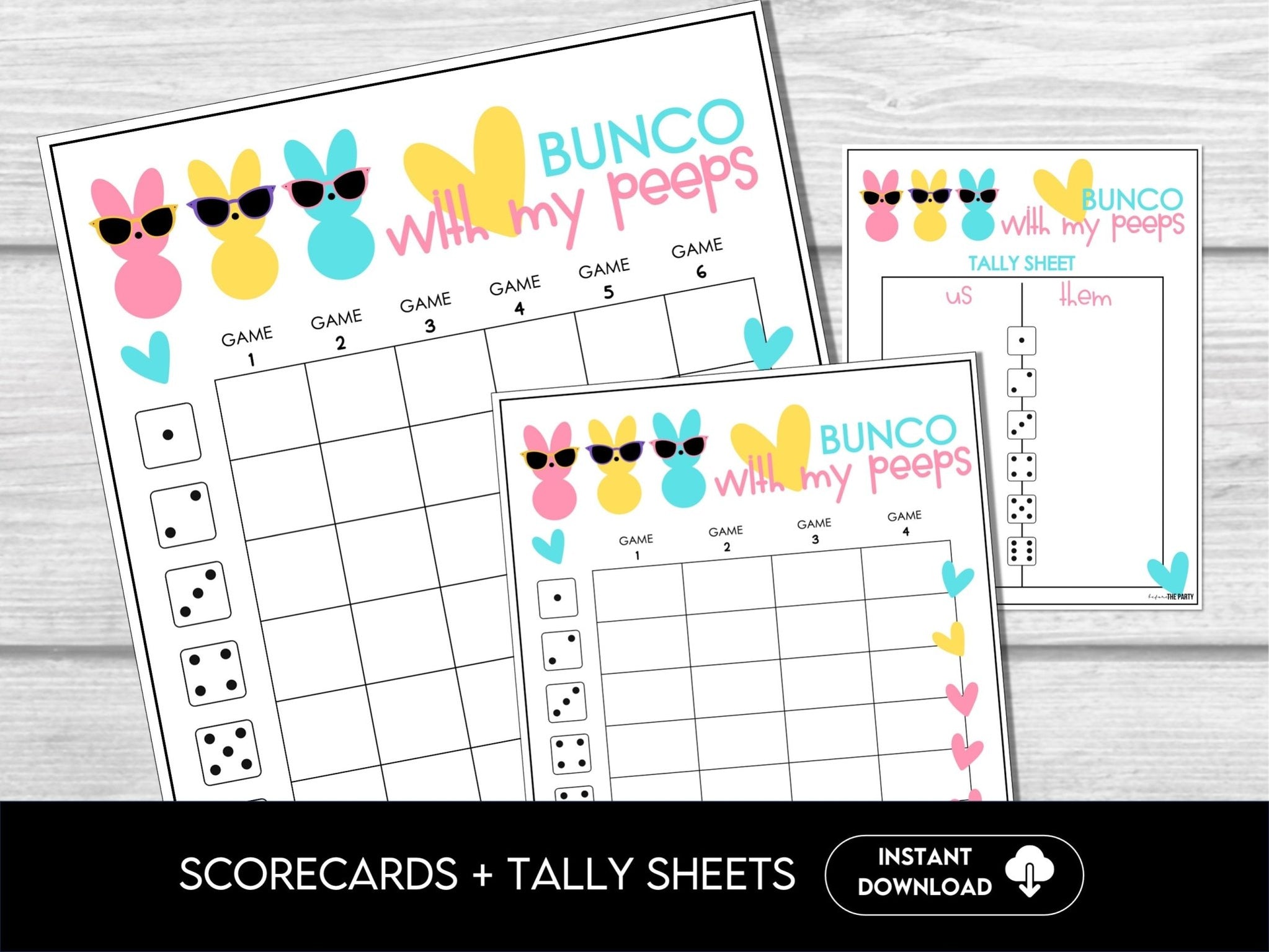 Printable Bunco Score Sheets For Your Next Party – Before The Party