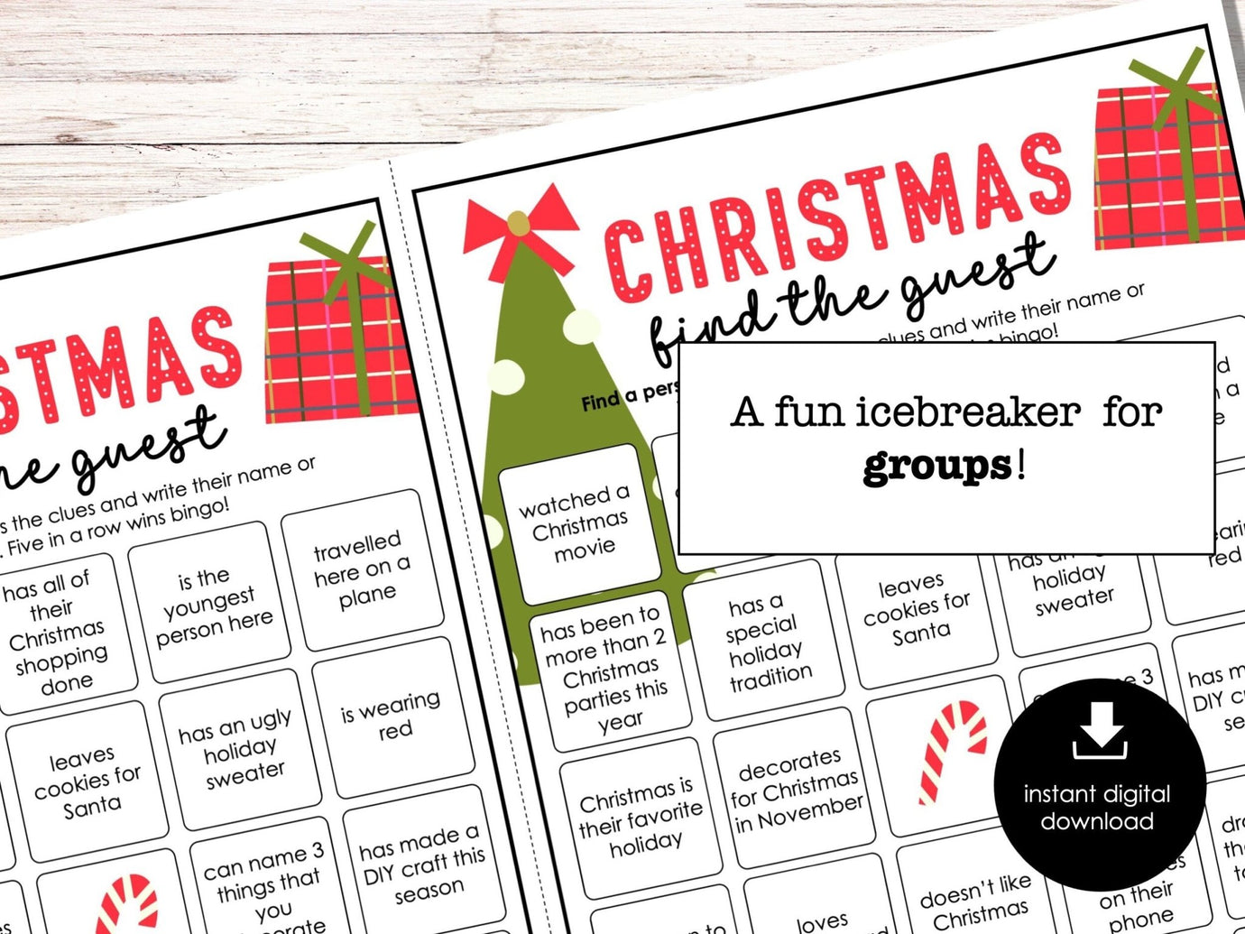 Printable Christmas Party Game for Adults & Kids – Before The Party