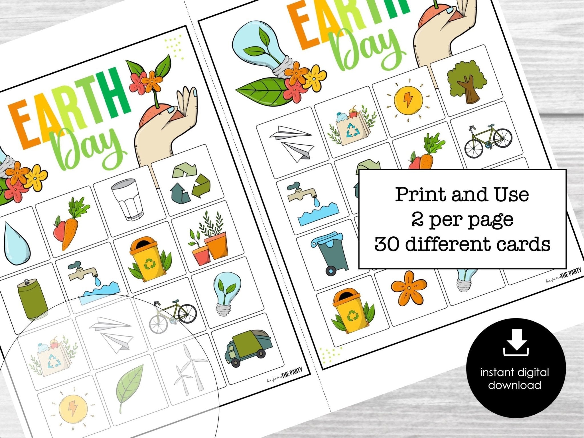 Earth Day Bingo Party Game for Kids, Classroom Bingo Game, Earth Month ...