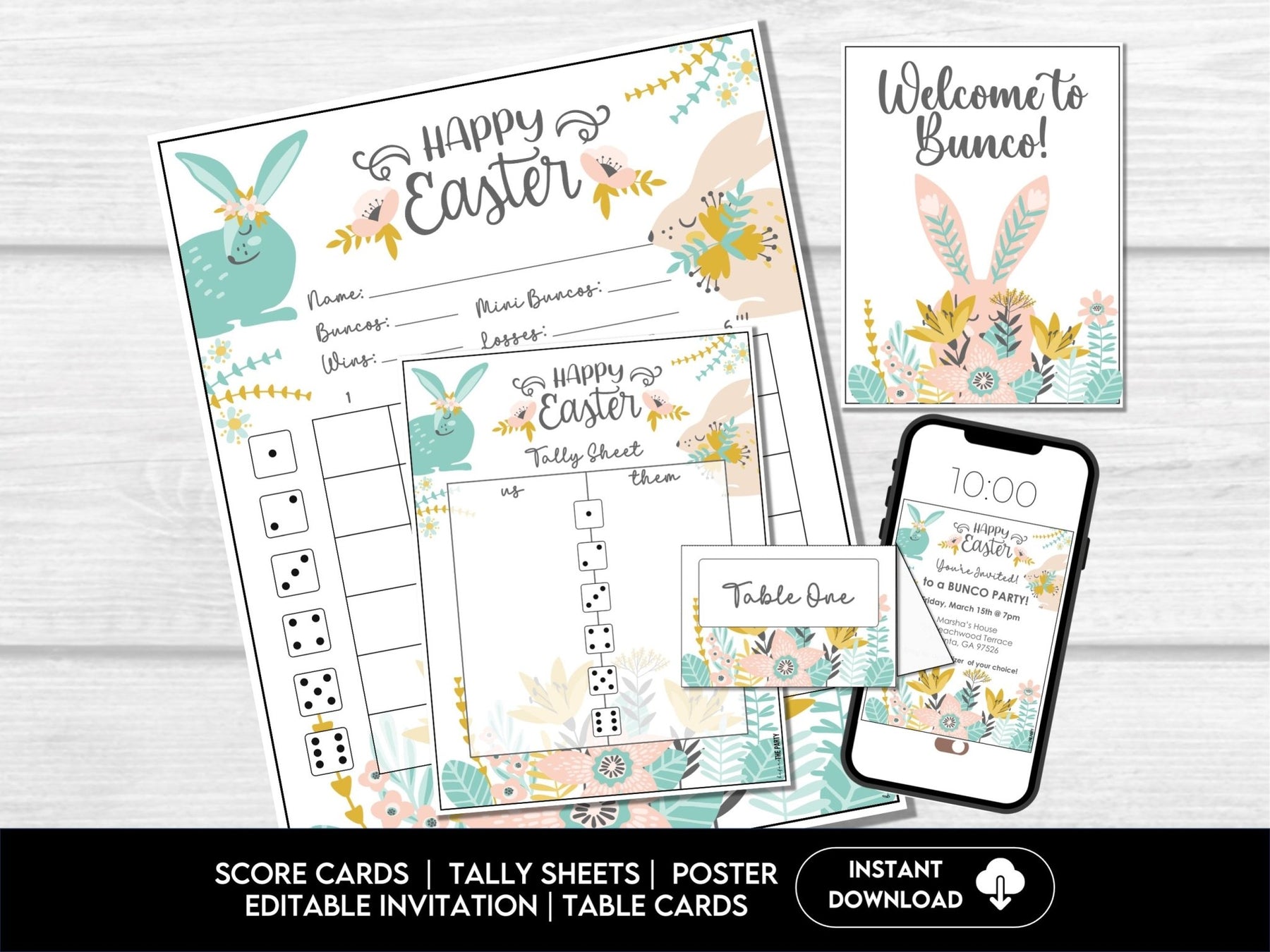 Printable Bunco Score Sheets For Your Next Party – Before The Party