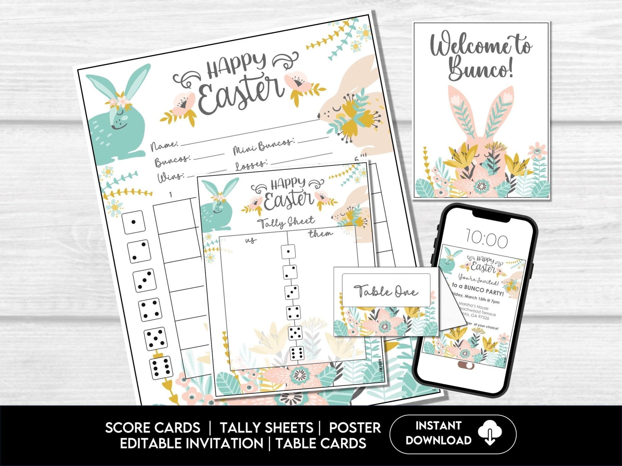 Printable Bunco Score Sheets For Your Next Party – Before The Party