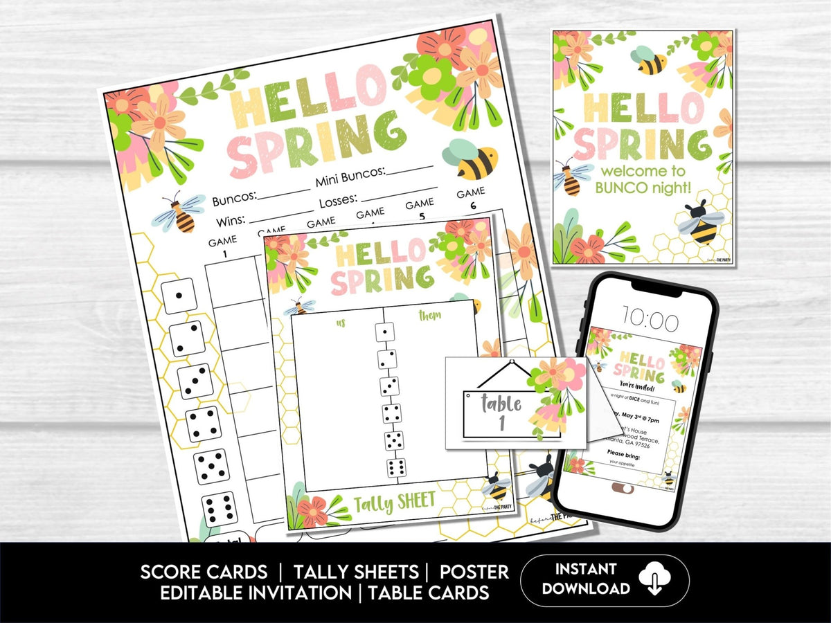 Printable Bunco Score Sheets For Your Next Party – Before The Party